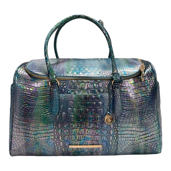 Brahmin | Bags | Brahmin Talulla Blue Topaz Melbourne Weekender | Poshmark